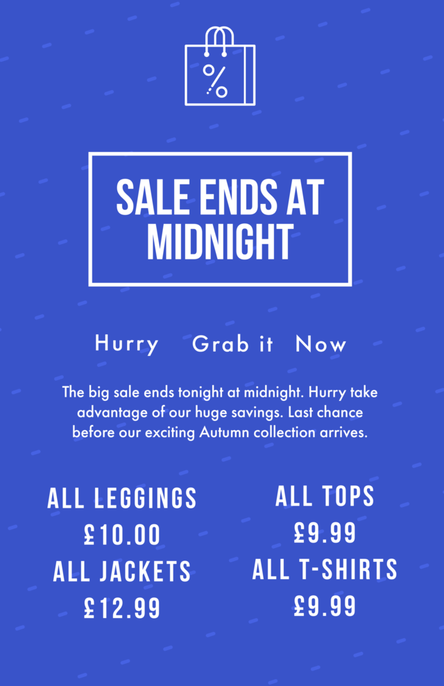BIG SALE ENDS TONIGHT 👚 👖